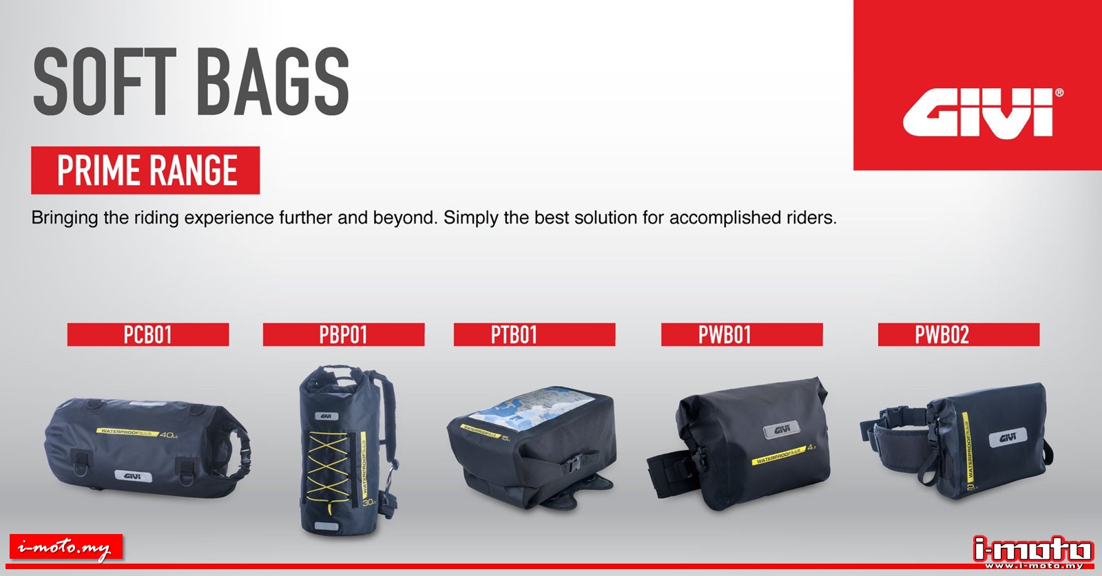 GIVI "PRIME RANGE" SOFT BAGS - i-Moto.my